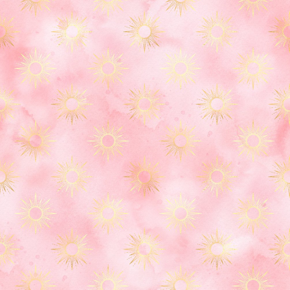 Blush and Navy Celestial Watercolor