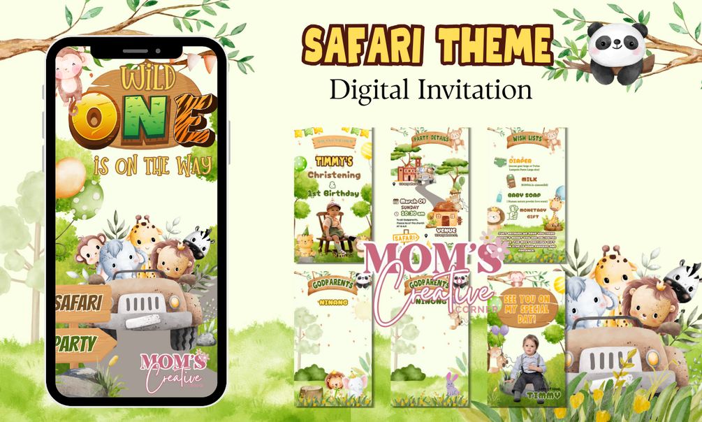 SAFARI THEME DIGITAL INVITATION