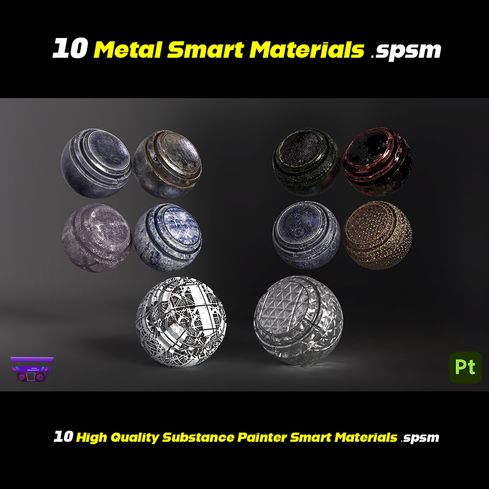 10 HQ Metal Smart Materials .spsm