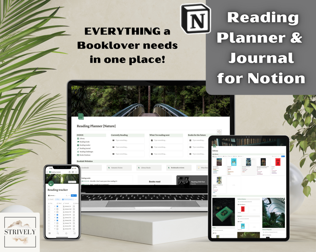 Reading Planner & Journal for Notion
