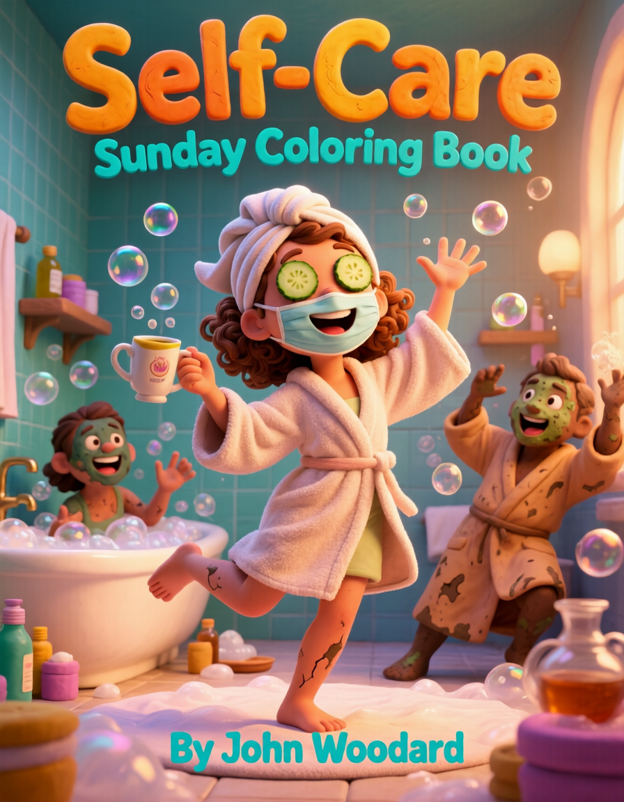 Self-Care Sunday Coloring Book – 40 Peaceful Moments to Color & Recharge