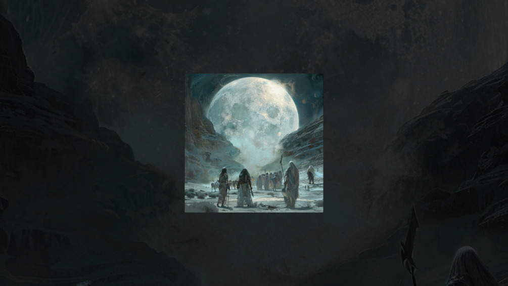 "Lunar Pilgrimage" - 4K Mystical Album Cover
