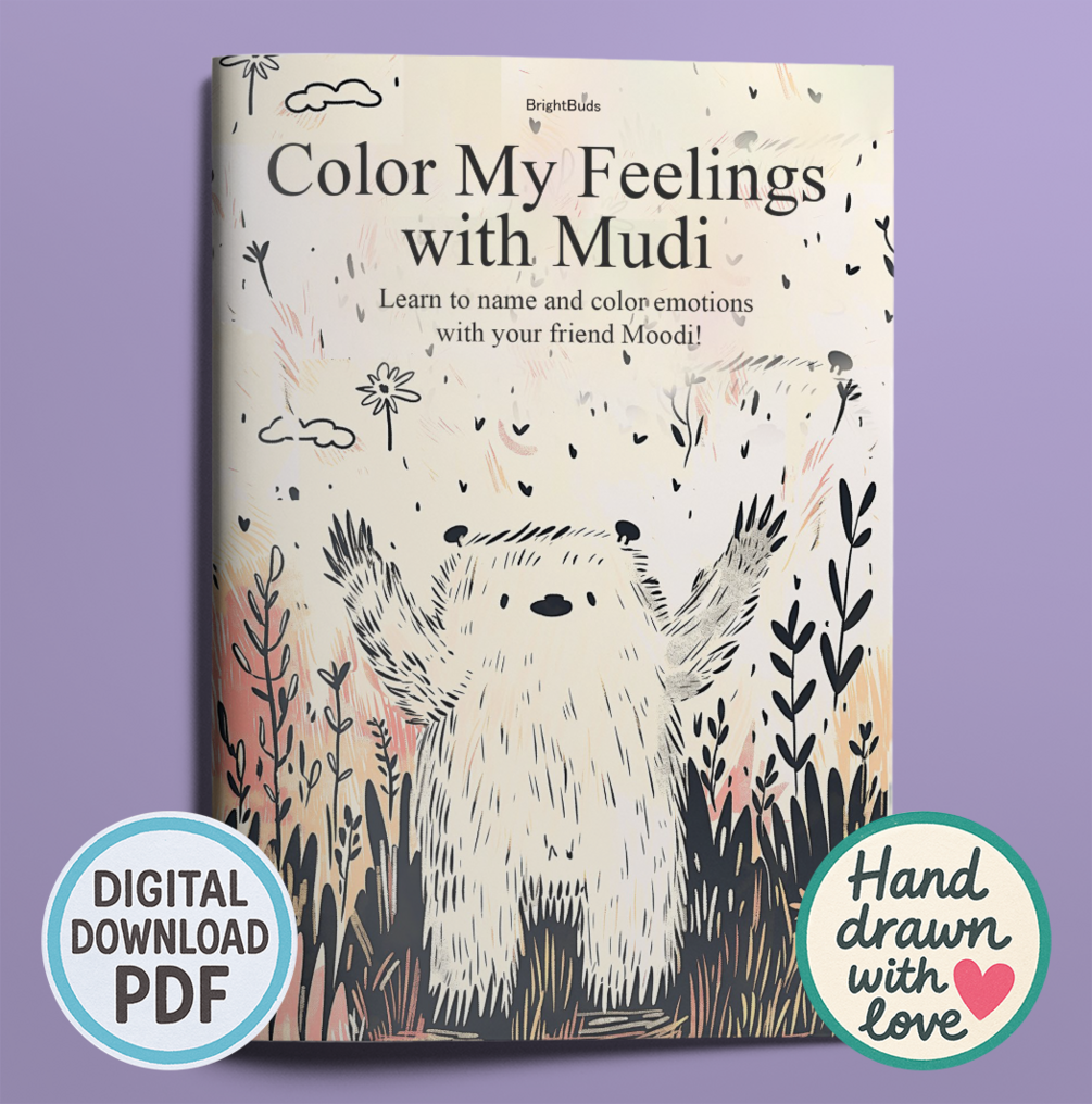 Color My Feelings With Mudi - Printable Coloring Book (PDF)