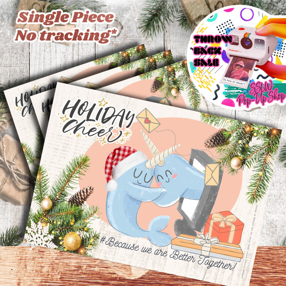 #CONNECTED FROM AFAR-HOLIDAY 2020 POSTCARD SINGLE no tracking*