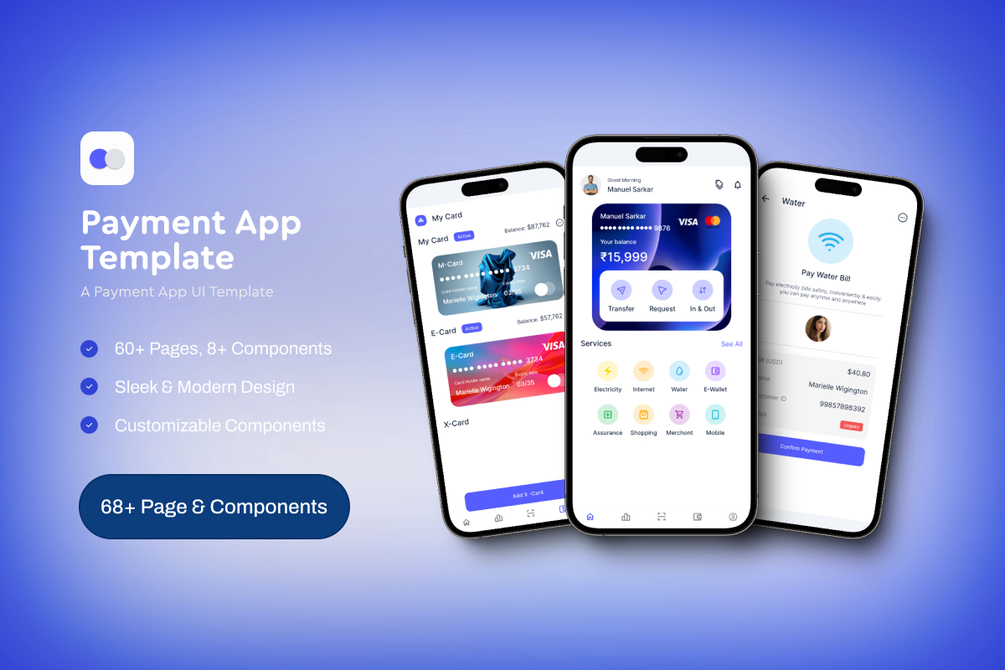 PayMoney - FlutterFlow Finance, E-Wallet, & Online Payment App Template