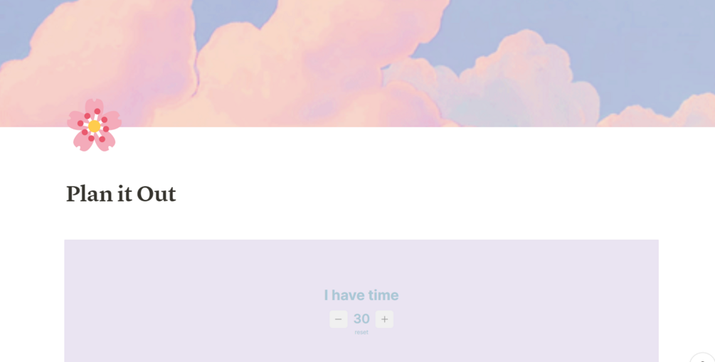 Aesthetic Life planning and motivational template