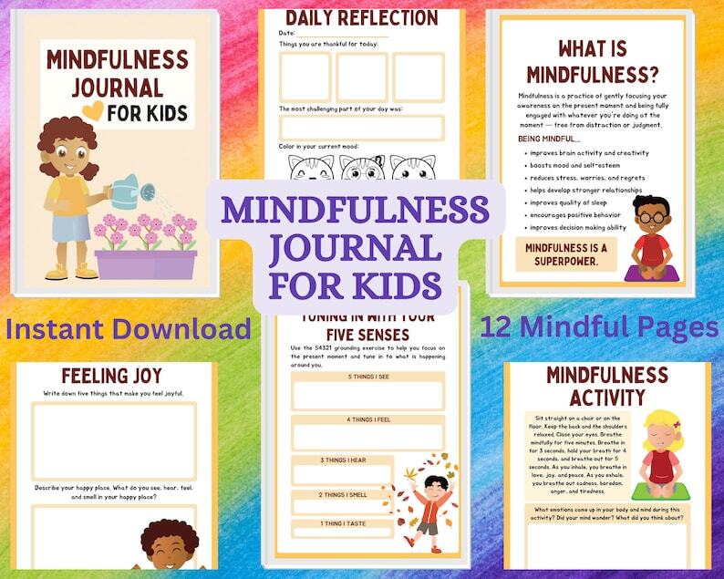 Mindfulness Journal for Kids: Fun Activities for Calmness and Focus