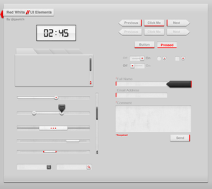 Red White // UI Elements