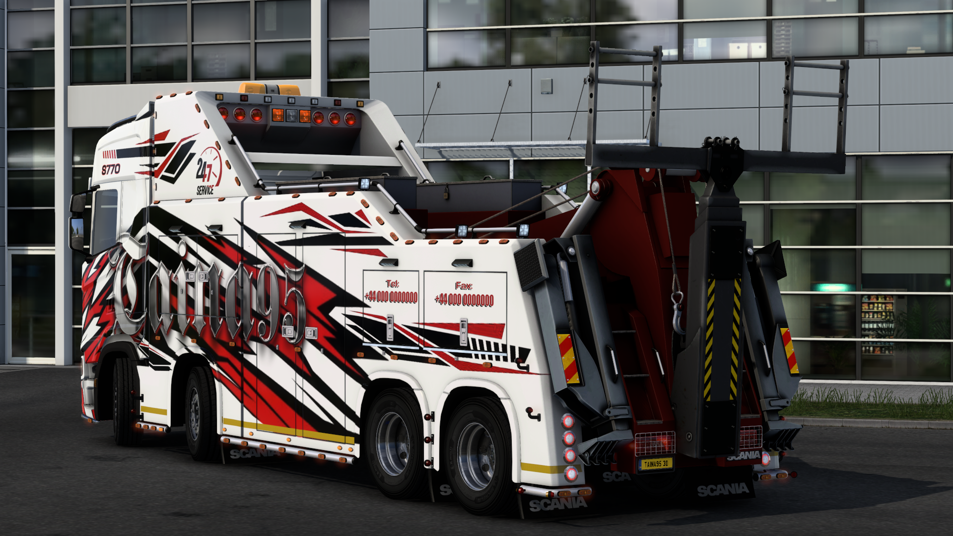 [ETS2] Scania NG S Wrecker Chassis Add-Ons + Trailer ( TOW ...