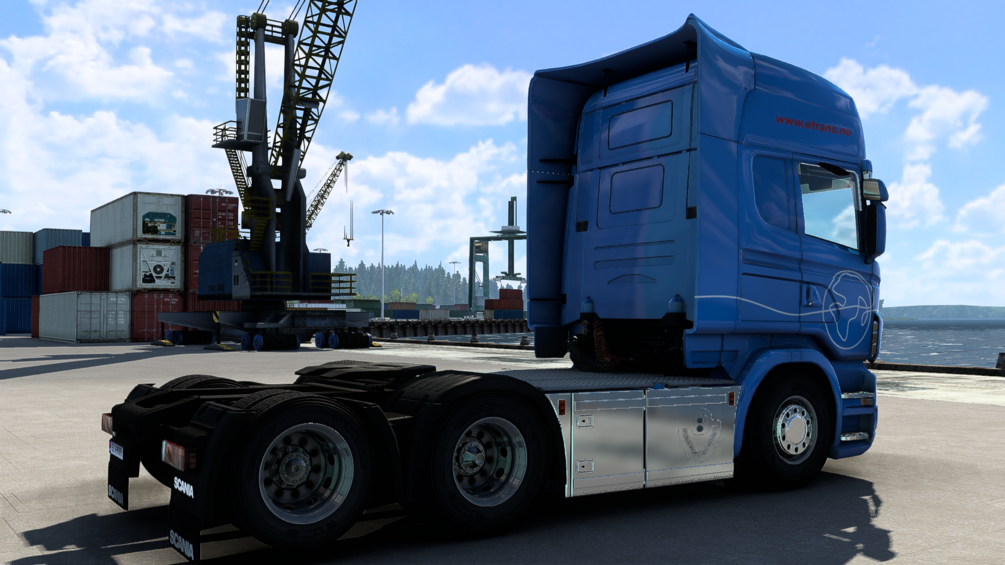 Scania RJL 5s Nor-Cargo Blue Version Skin