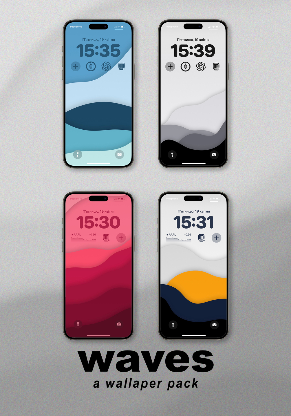 WHISPERING WAVES / Wallpaper Pack