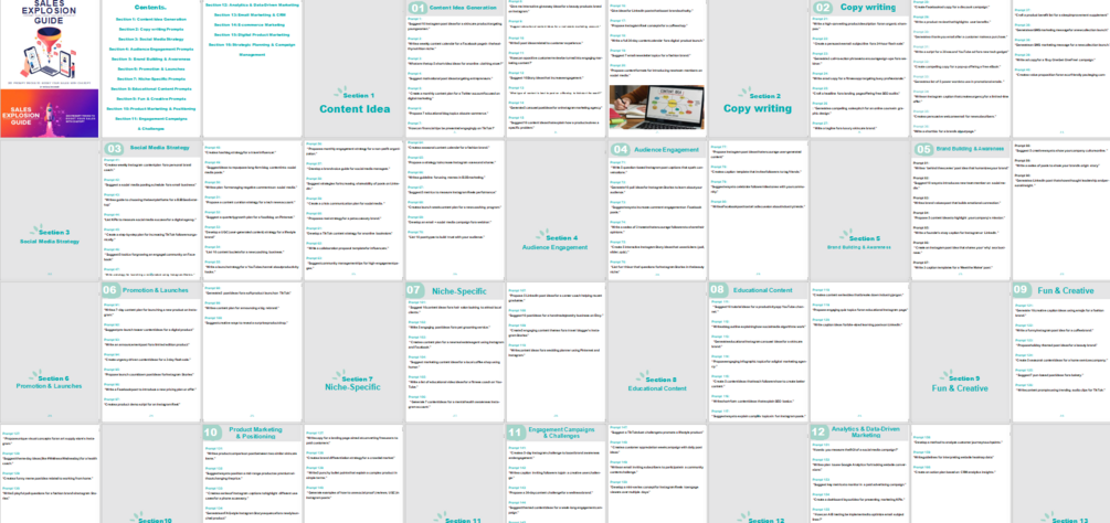 Sales Explosion Guide: 200 Prompt Tricks to Boost Your Sales with ChatGPT