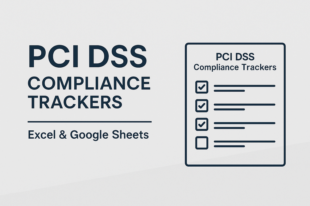 PCI DSS Editable Compliance Trackers (Excel + Google Sheets)