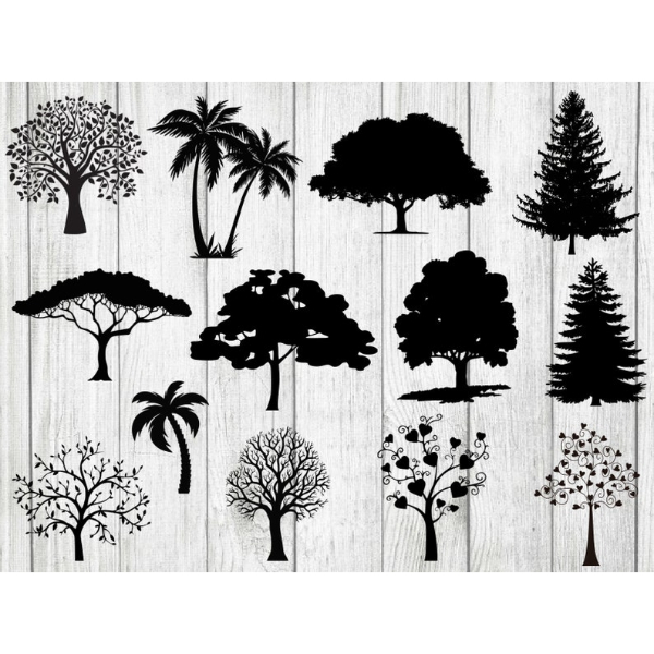 Tree SVG Bundle, Family SVG bundle, Tree cut file, Tree clipart, Tree ...