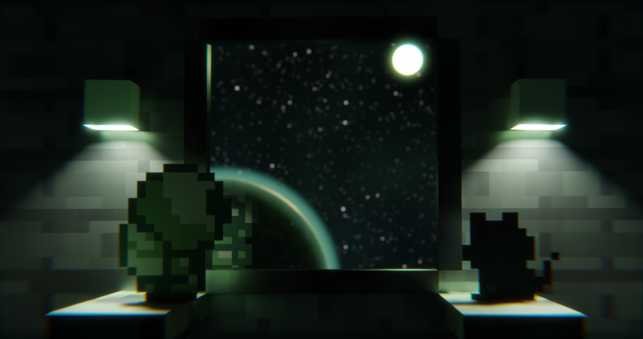 Blender Pixelated Brick/Panel Generator (Procedural Material)