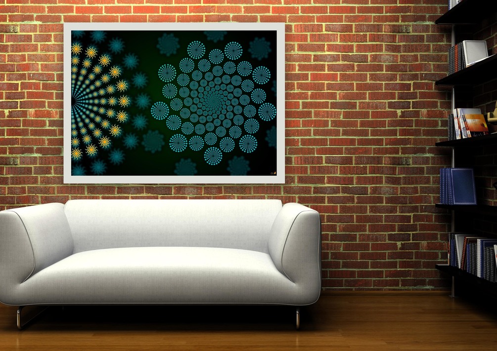 Sun Digital Artwork Wall Poster