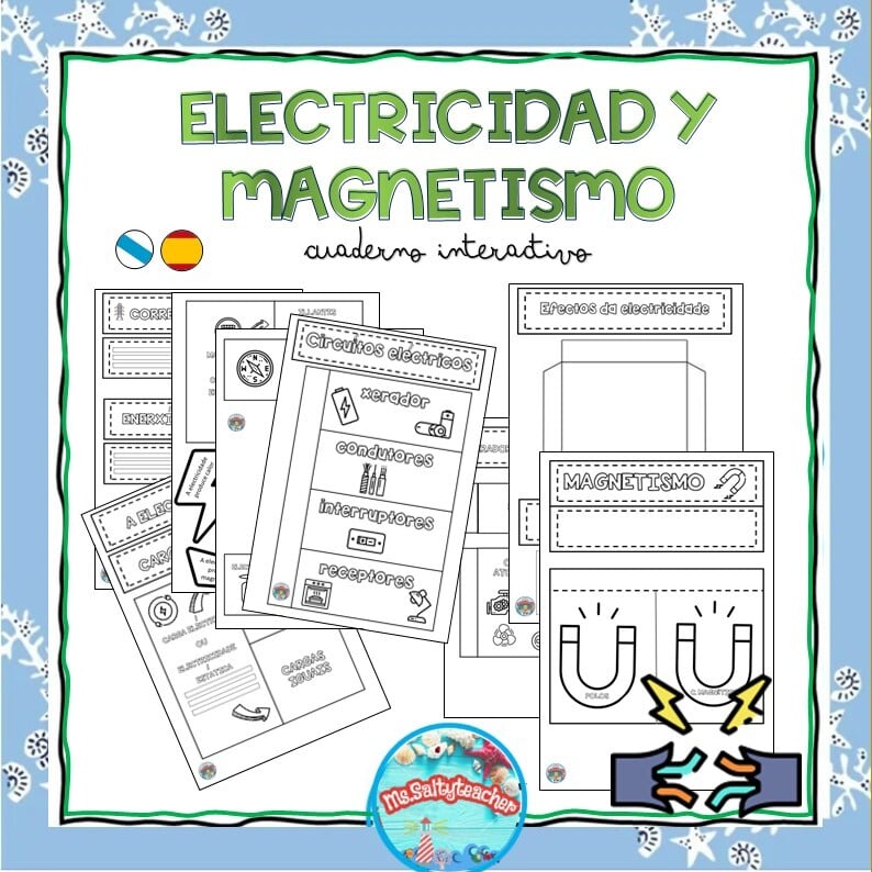 CCNN: ELECTRICIDAD Y MAGNETISMO- cuaderno interactivo gallego y castellano