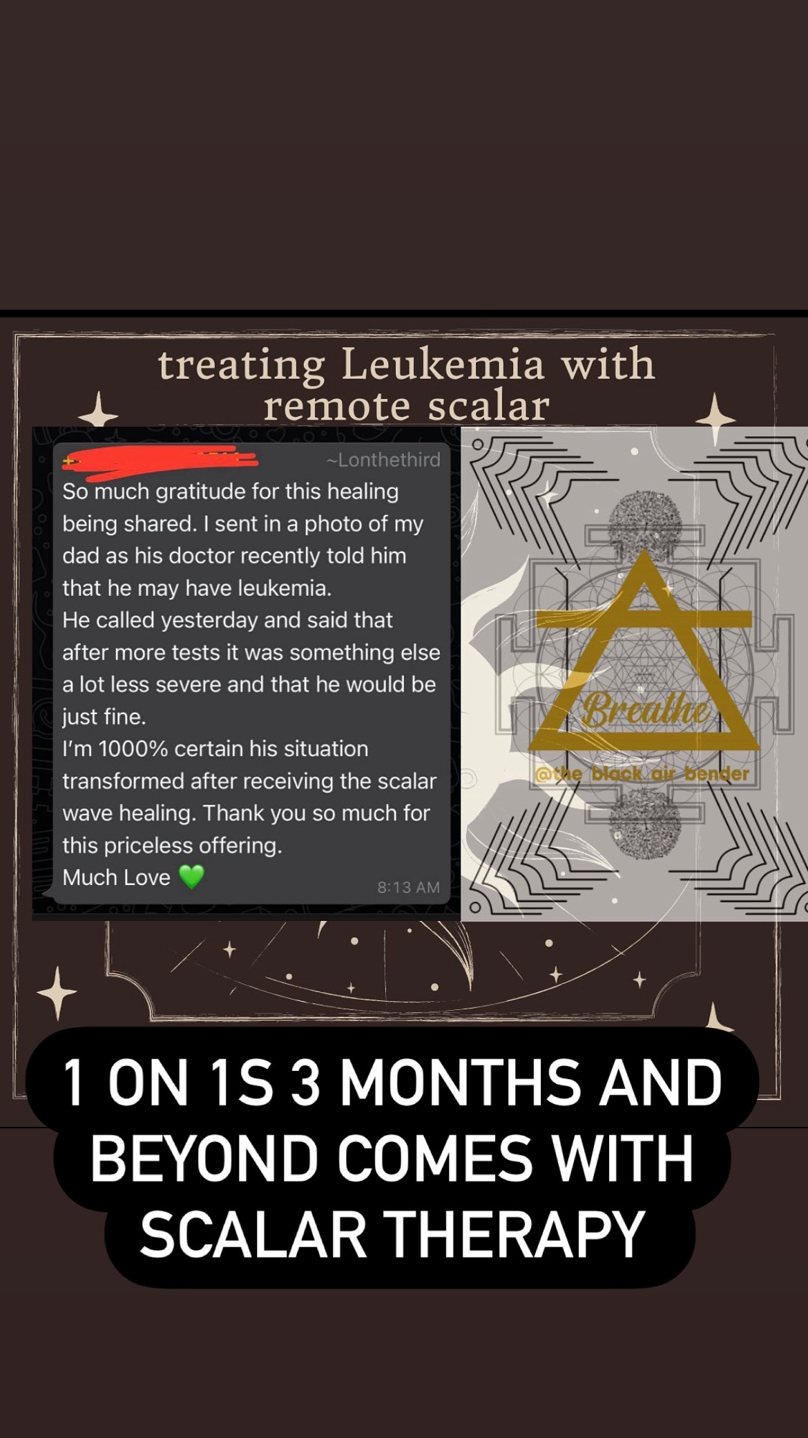 1 on 1 sessions 3 months and beyond comes with free scalar therapy ...