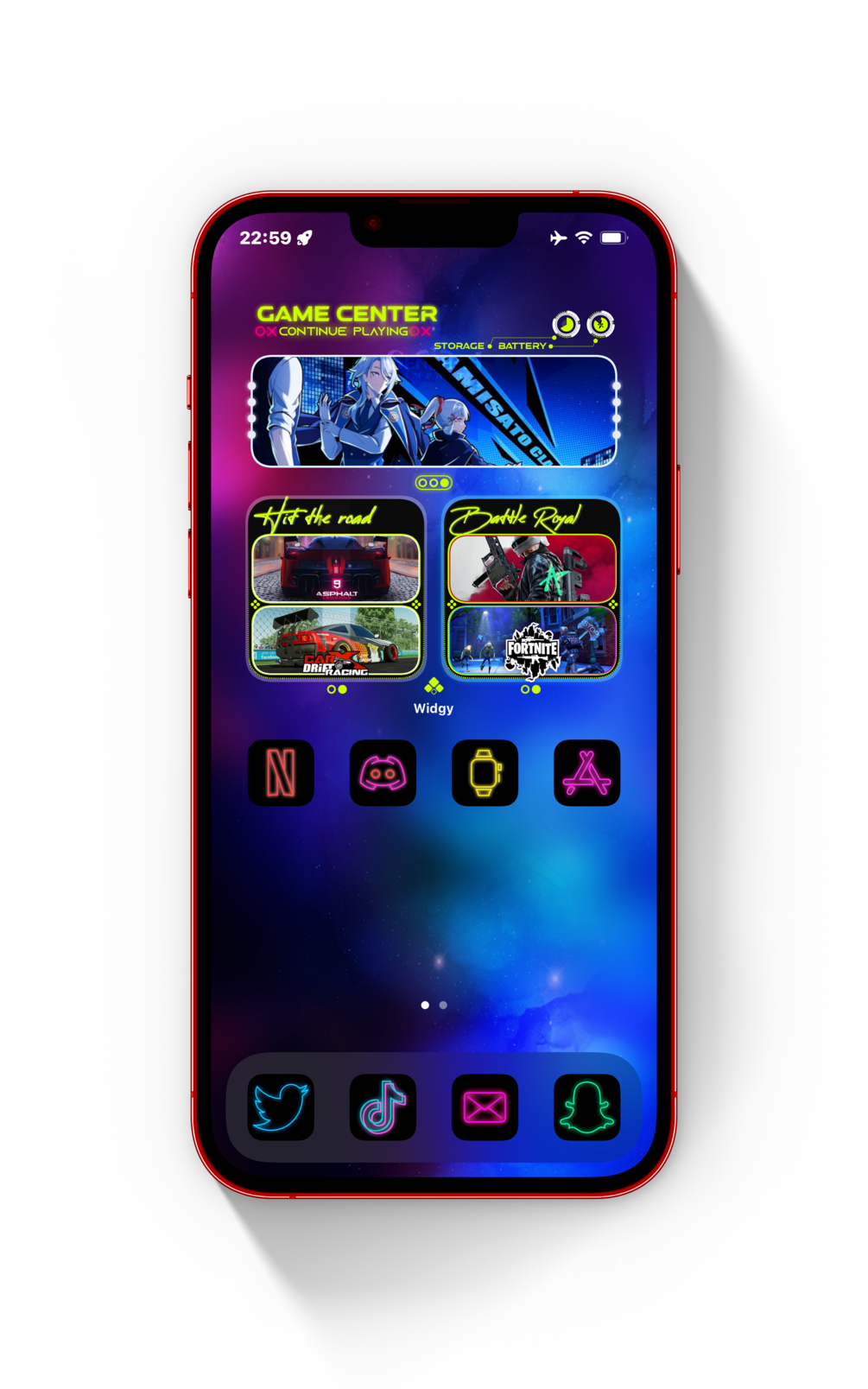 Gaming Centre Widget