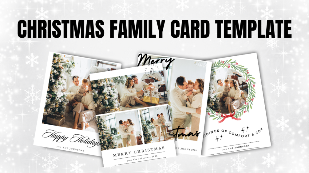 Christmas Family Card Template