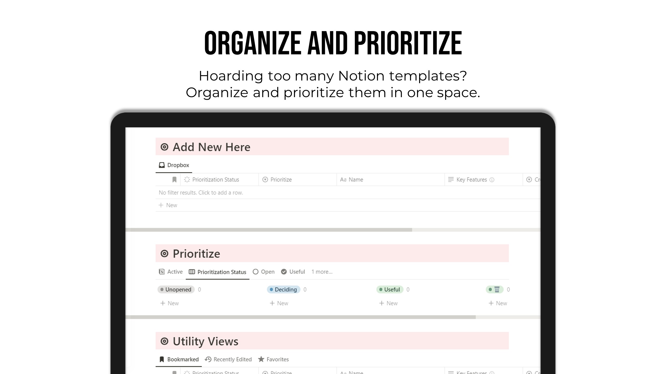 Notion Template Organizer