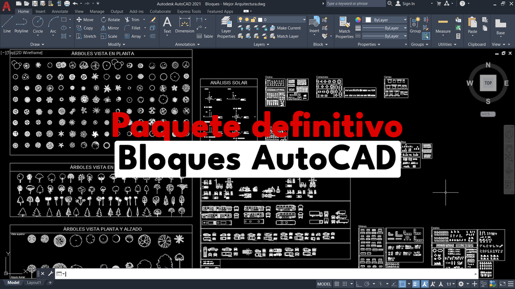 Paquete definitivo de bloques de AutoCAD