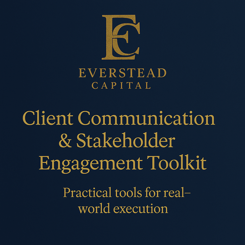 Client Communication & Stakeholder Engagement Toolkit