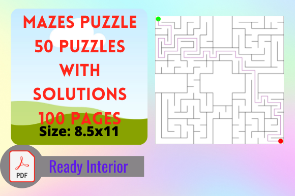 Mazes Activity Interior for Kids