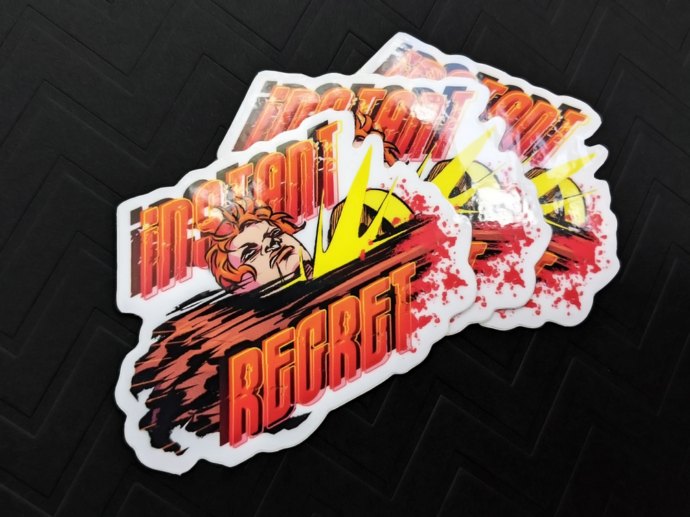 Midwinter 2.5" Instant Regret Sticker