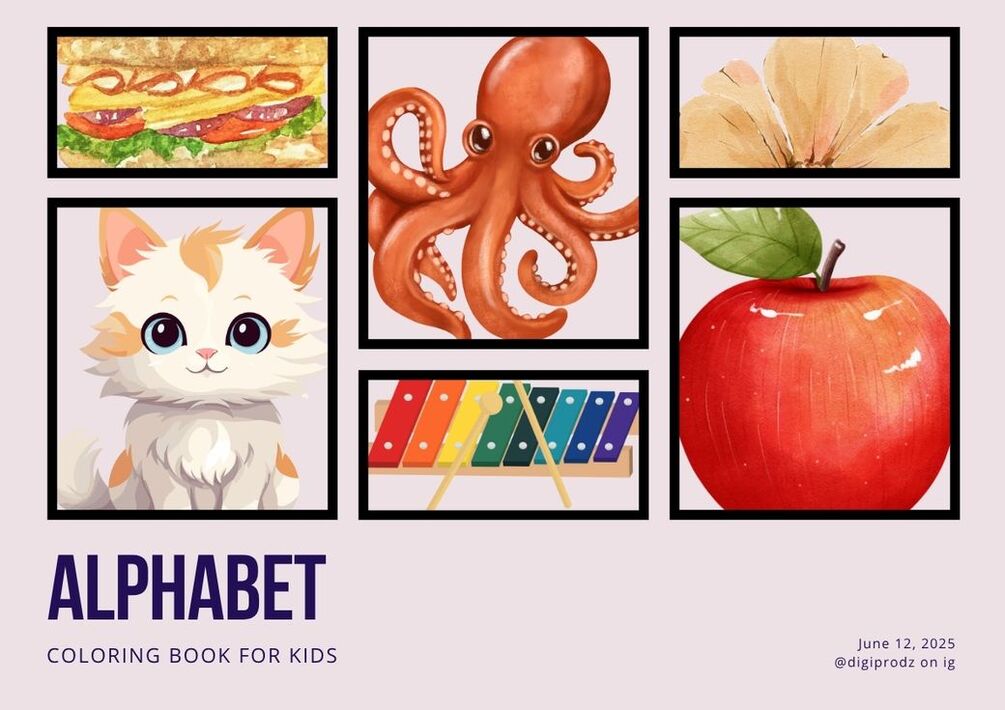 Alphabet Coloring Book for Kids!