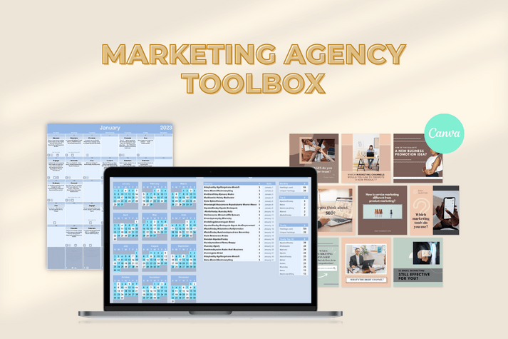 MARKETING AGENCY TOOLBOX | صندوق أدوات وكالة التسويق قابلة للتعديل