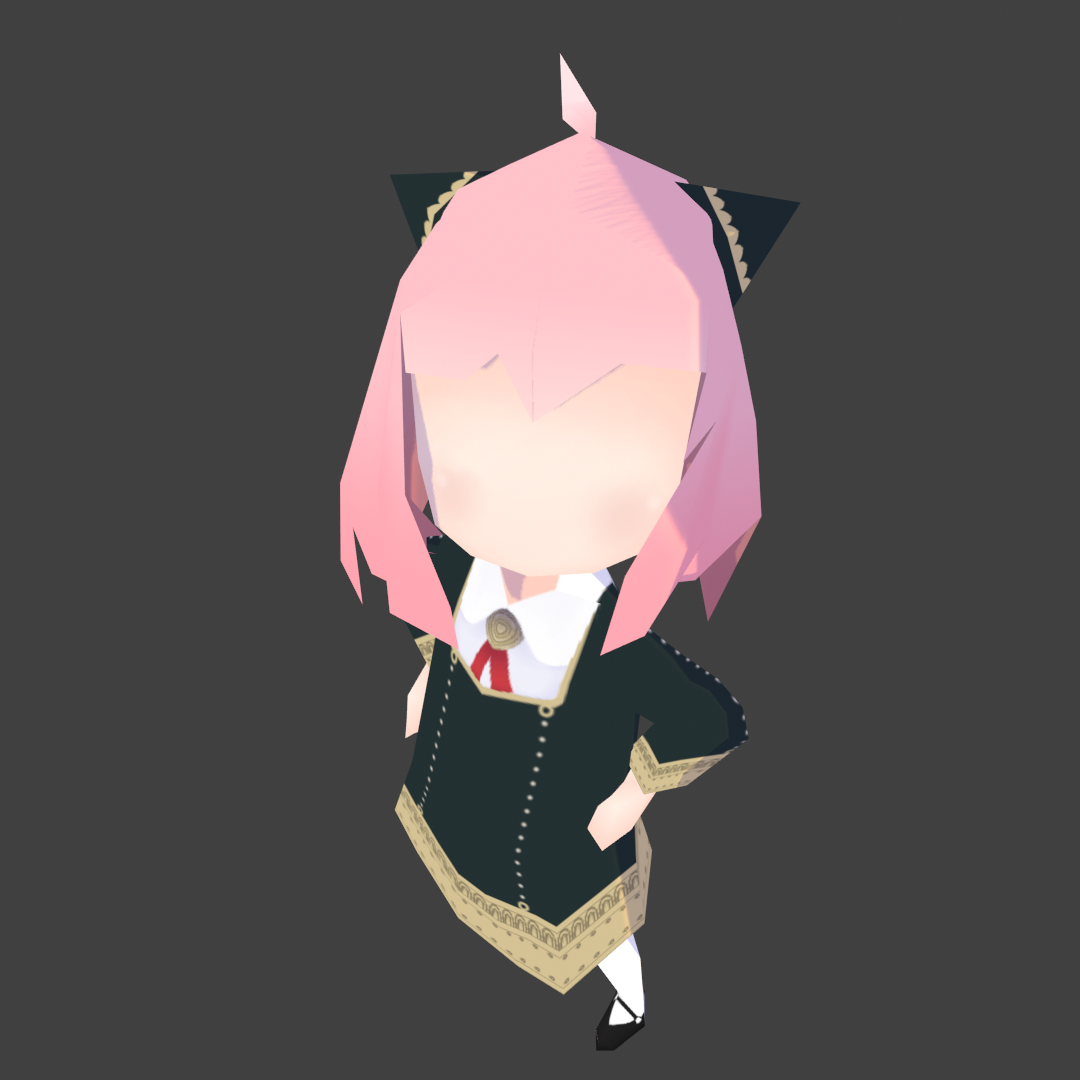 Anya Forger - 3D Low polygon Model