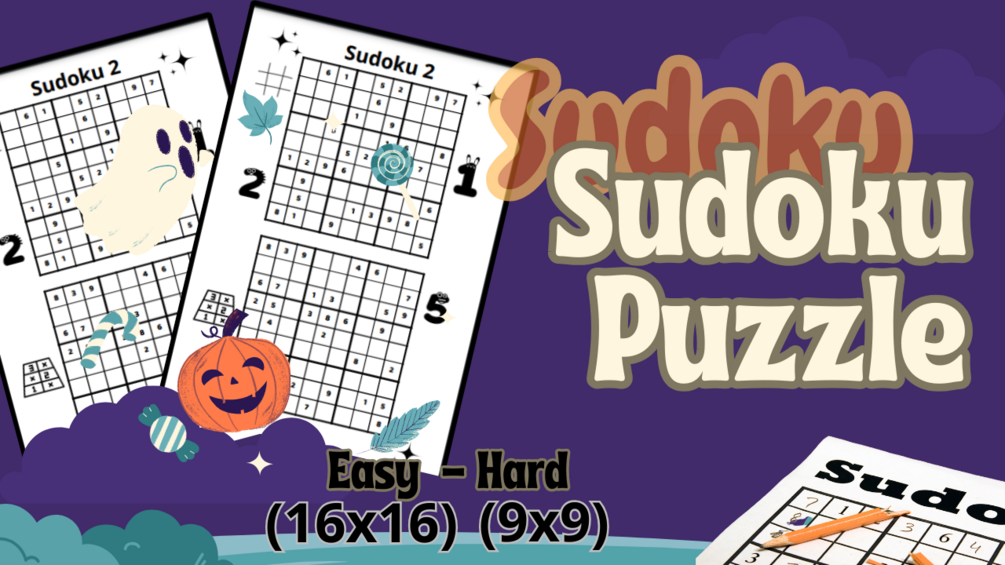 Sudoku puzzle, Large Print, Easy to Hard, Interior KDP