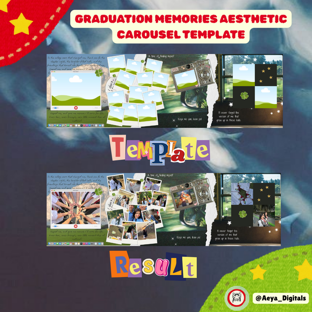 Carousel Template Graduation Memories