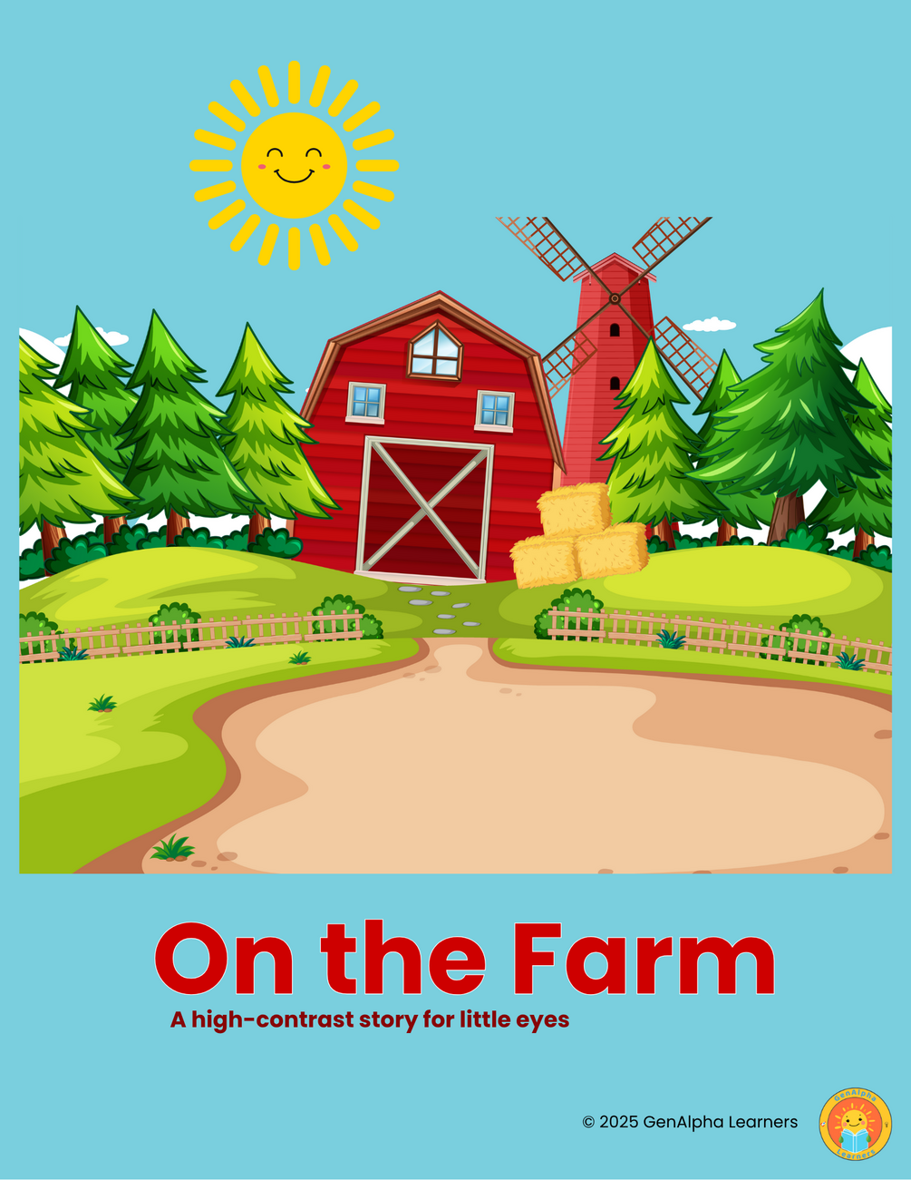Printable “On the Farm” High-Contrast Story Book for Babies & Toddlers ...
