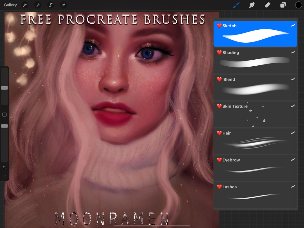 Portrait Brush Set For Procreate