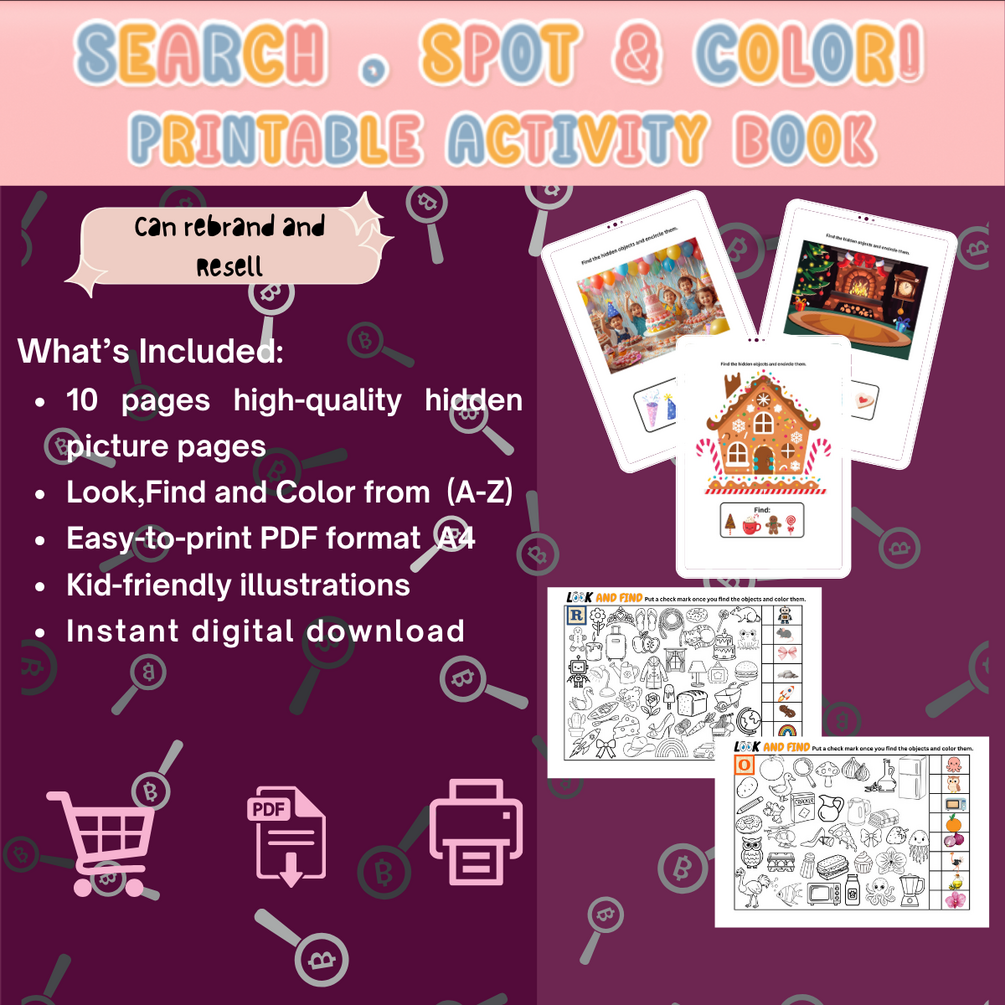 Look & Find Hidden Pictures Activity Book for Kids – Fun Search-and ...