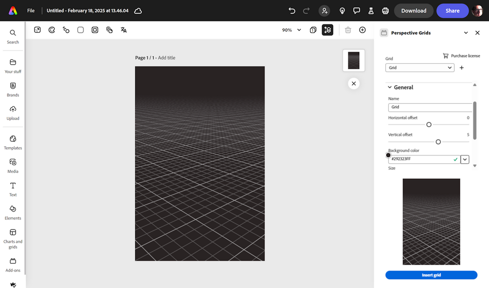 Perspective Grids Adobe Express Add-on