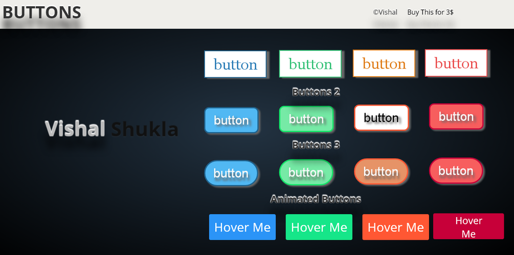 CSS 3 BUTTONS