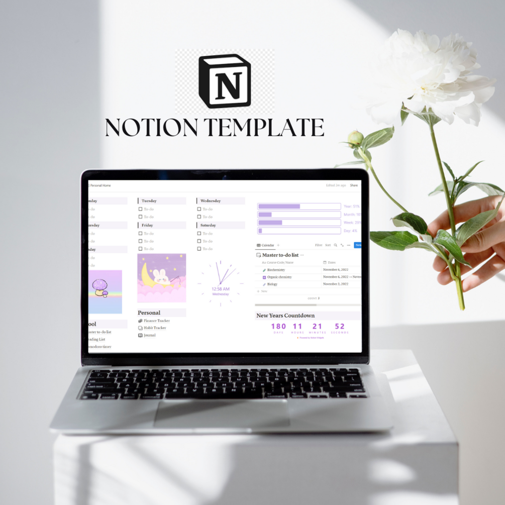Notion Template Purple Theme