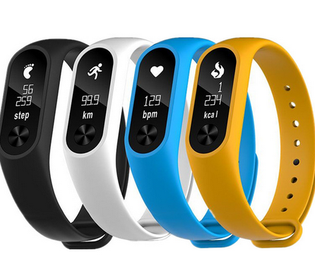 M2S OLED display Heart Rate Monitor Smartband Health Fitness Tracker ...