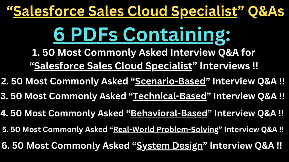 6 PDFs containing ALL Types of Most Asked Interview Q&A (Scenario-Based, Technical-Based ...