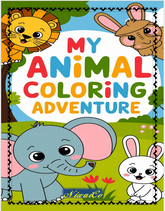 My Animals Adventure Coloring book For Kids