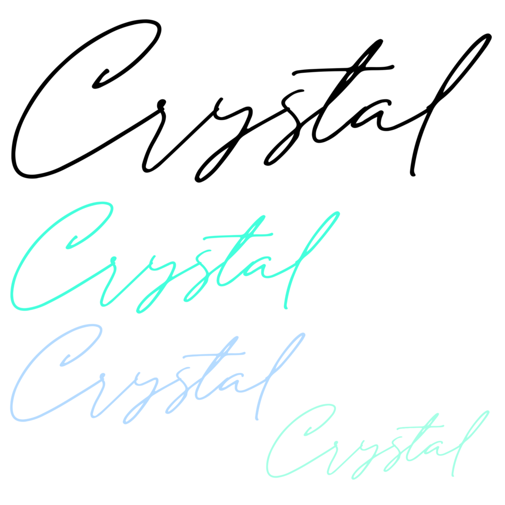 Crystal Name stamp