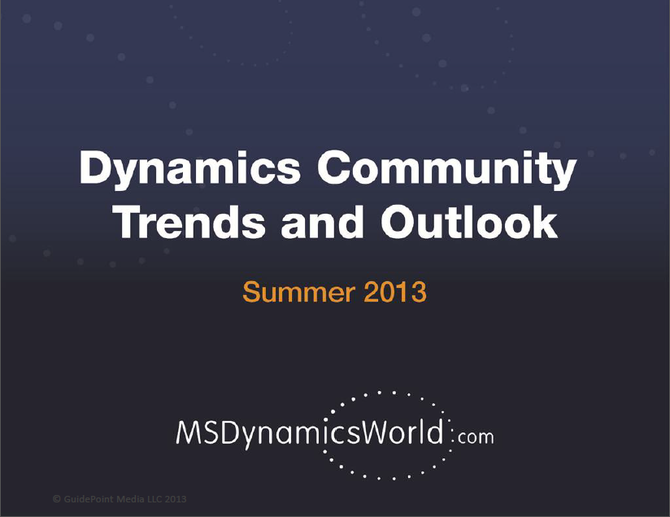 MSDynamicsWorld.com Research Report: Dynamics Community Trends and Outlook