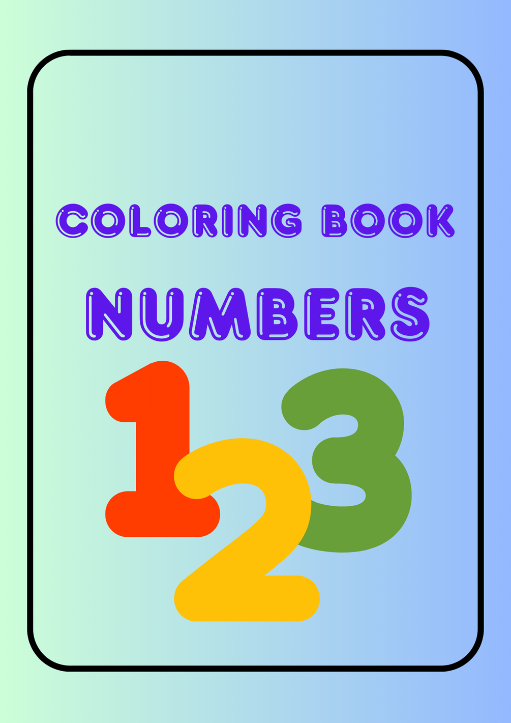 Kids Coloring Book - Numbers