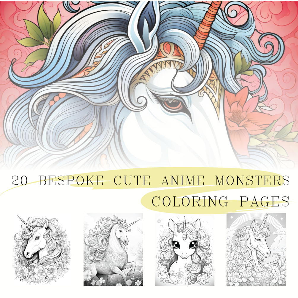 20 Unicorns Downloadable Coloring Pages