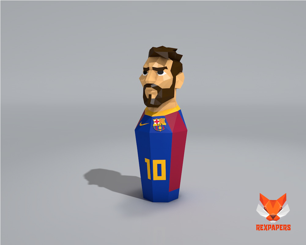 WINE BOX MESSI PAPERCRAFT