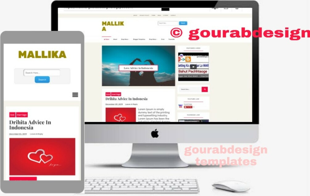 Mallika Blogger Template