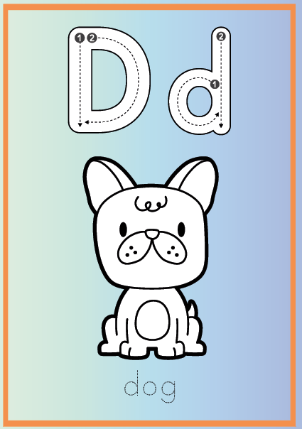Animal Alphabet Tracing and Coloring Book